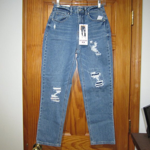 Vanilla Star | Jeans | Vanilla Star Rip Repair Mom Super High Rise ...